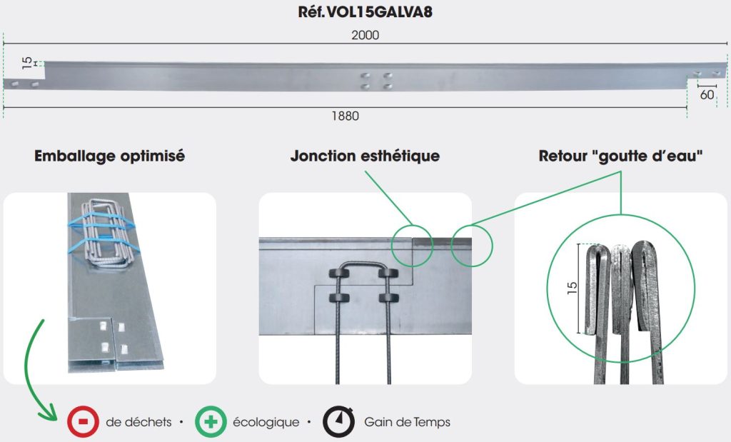 Voliges Planes en Acier Galvanisé | Toltex